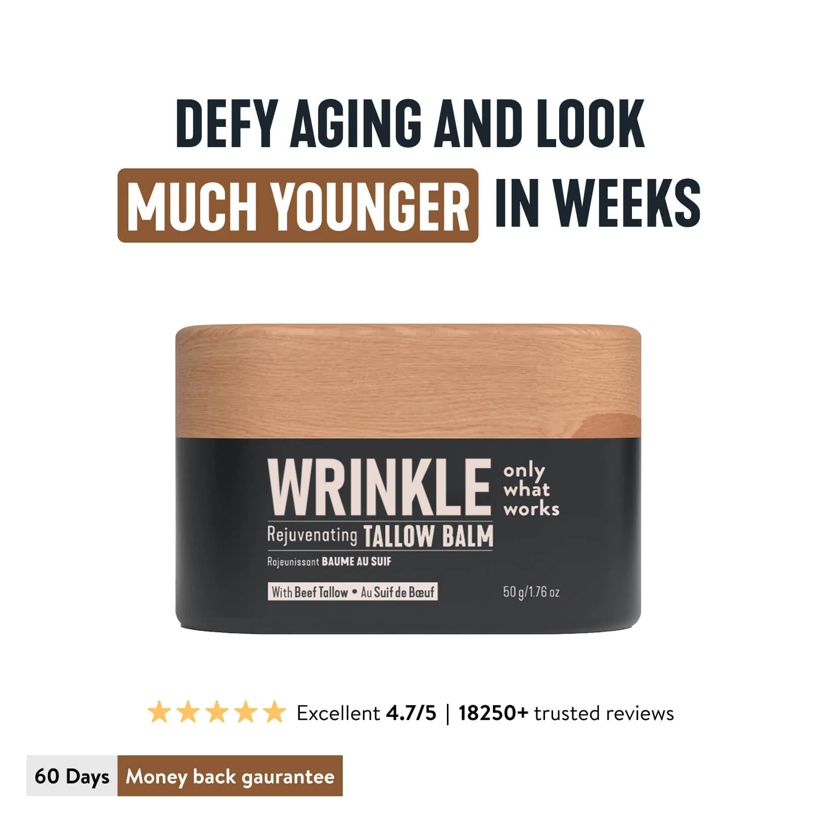 Wrinkle Defense Tallow Balm – Viralaluna